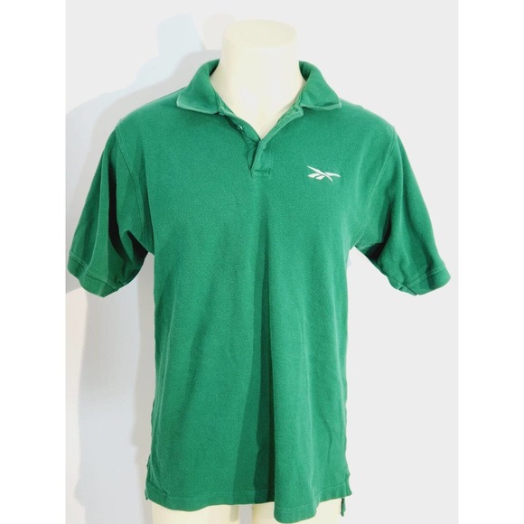 Reebok | Shirts | Vintage Reebok Polo Shirt Size Mediumgreen ...